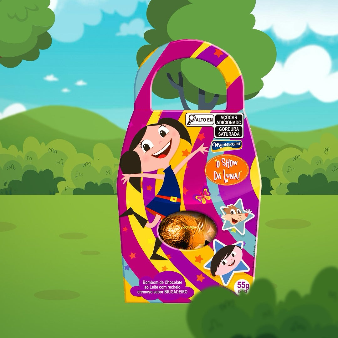 Montevergine Show da Luna Bombons de Chocolate com Recheio sabor Briga ...