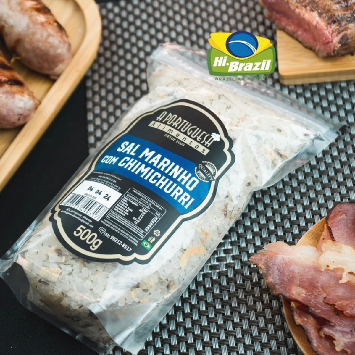 Portuguese Gross Salt with Chimichurri 500g — Hi Brazil Market