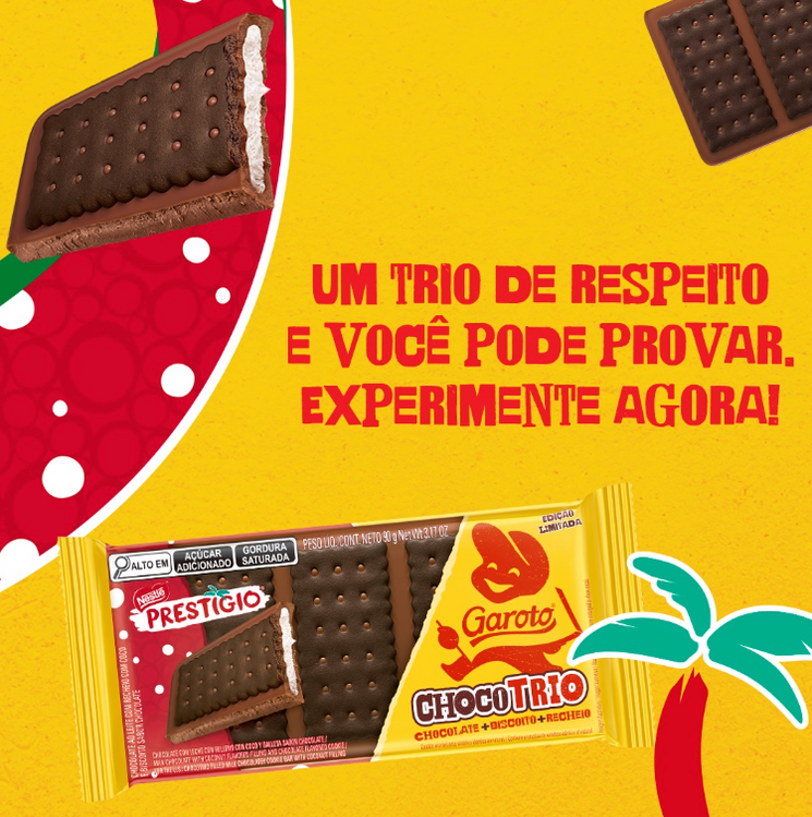 Garoto e Nestle Choco Trio Prestigio 90g — Hi Brazil Market