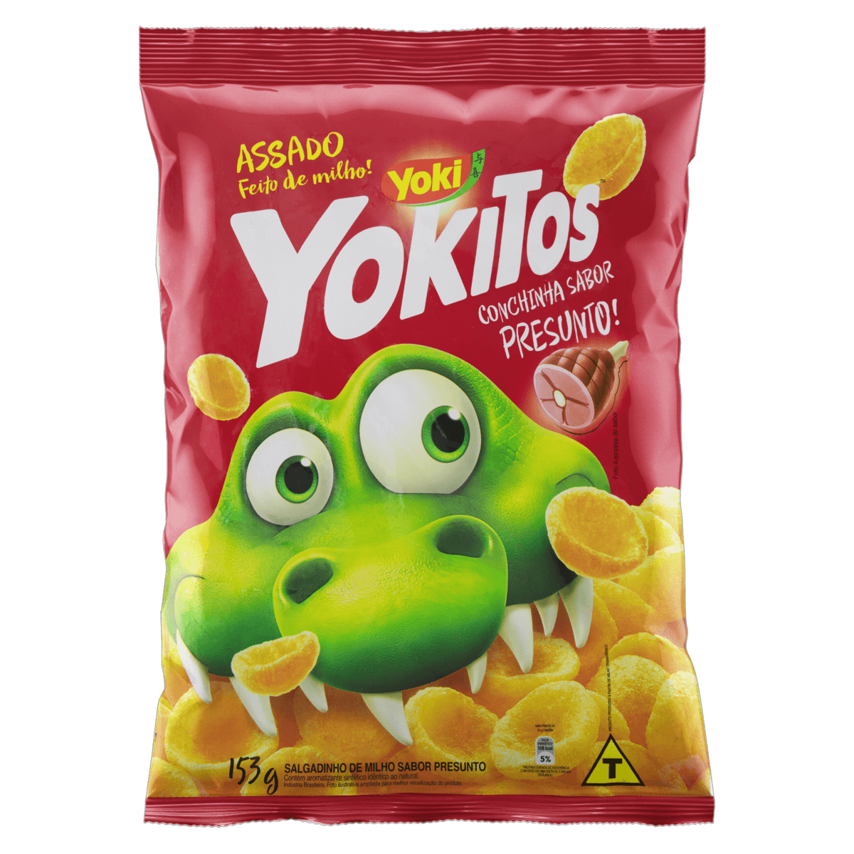 Yoki Yokitos Salgadinho Conchinha sabor Presunto 153g — Hi Brazil Market
