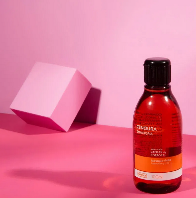 Farmax Oleo capilar e corporal Cenoura 100ml- Carrot Hair and Body Oil ...