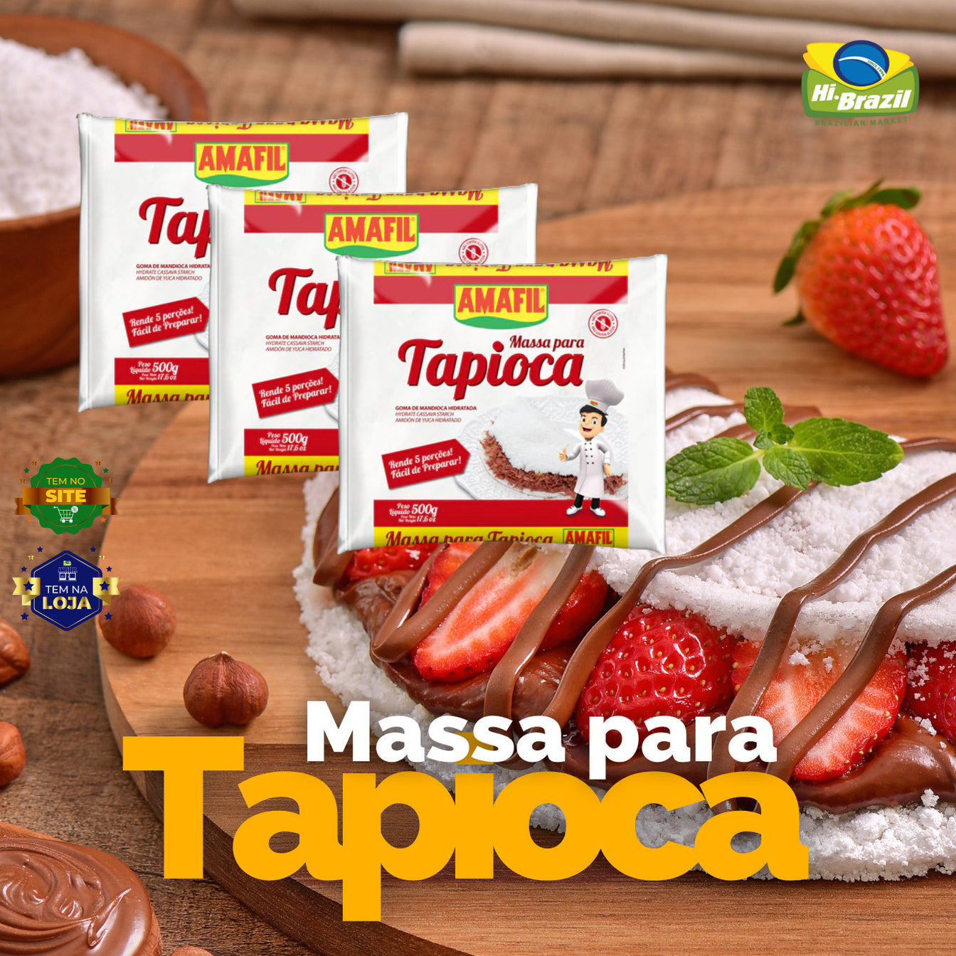 Amafil Massa Hidratada para Tapioca 500g - 3 unidades por $9.90 — Hi ...