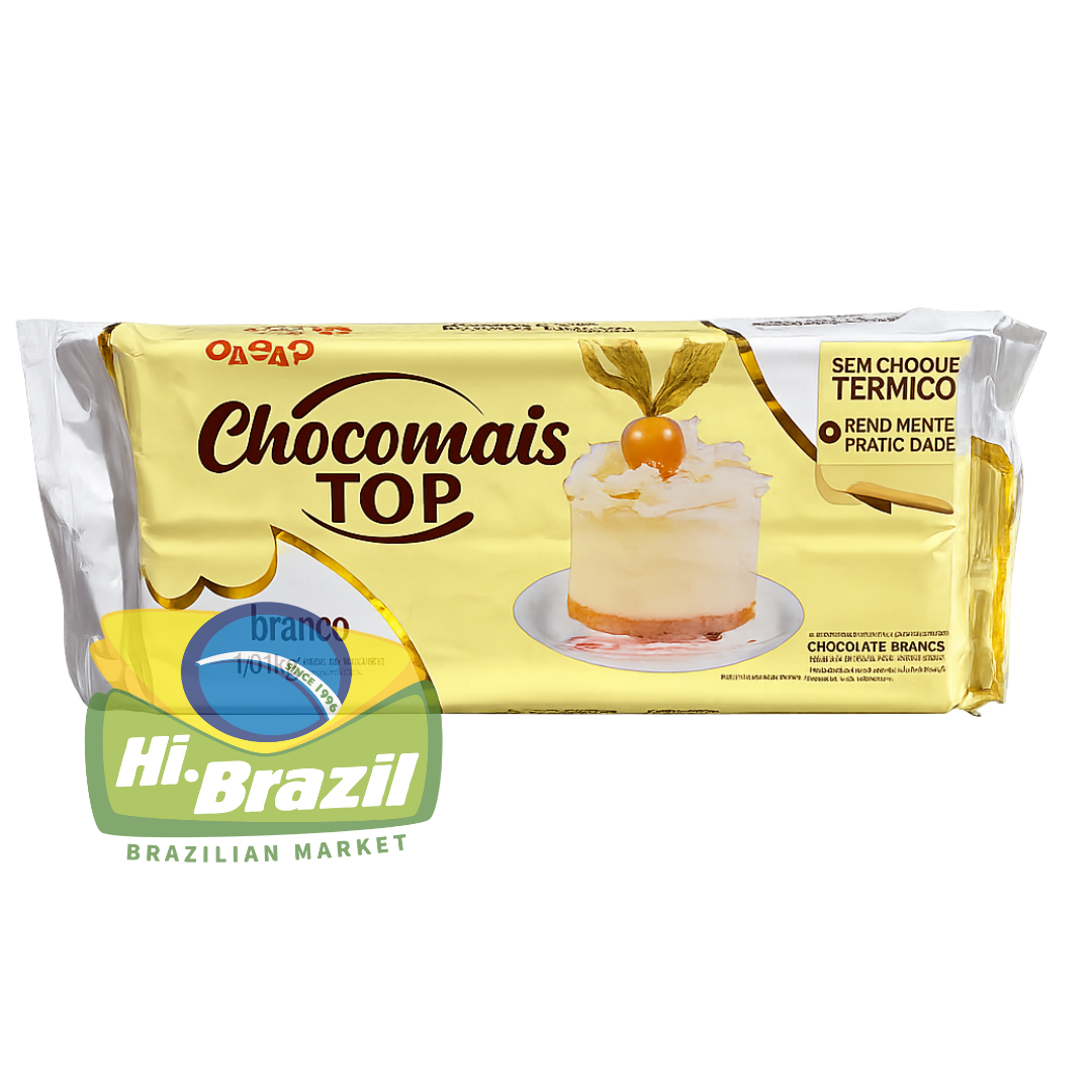 Jazam Cobertura TOP Fracionada Sabor Chocolate Branco em Barra 1kg — Hi ...