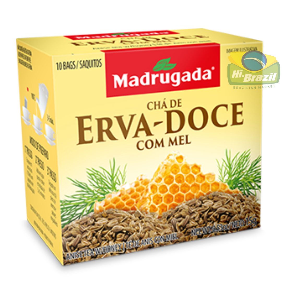 Madrugada Cha de Erva-Doce e Mel 15g — Hi Brazil Market