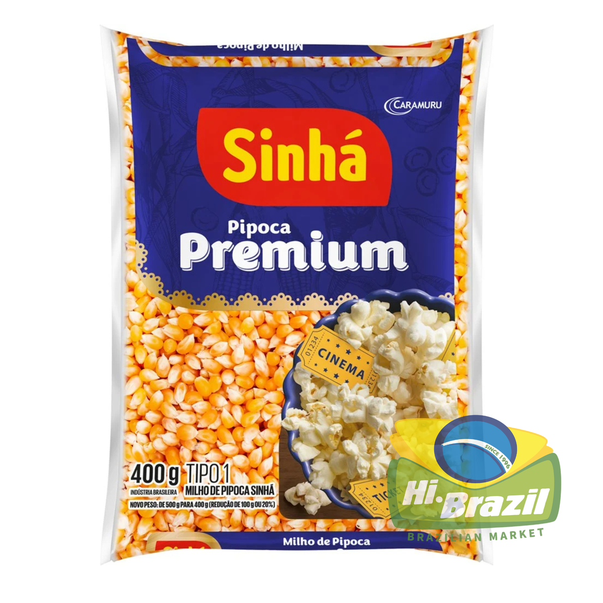 Sinha Pipoca Premium 400g — Hi Brazil Market