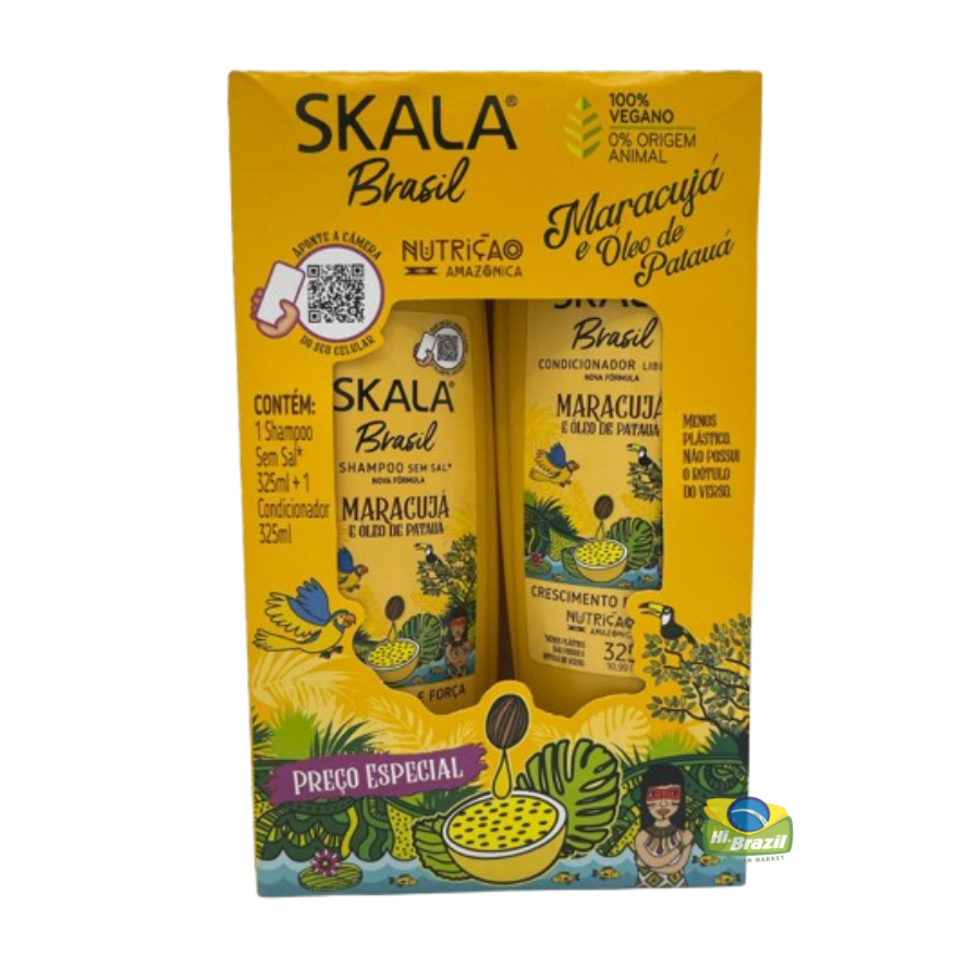 Skala Passion Fruit and Pataua Oil Shampoo and Conditioner Kit 325ml ...