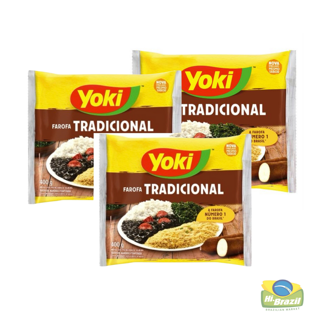 Farofa Yoki Pronta Temperada 500g - Seasoned Cassava Flour 17.6 oz — Hi ...