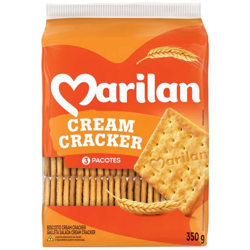 Biscoito Cream Cracker Marilan 350g- Cream Cracker Salt Biscuit — Hi ...