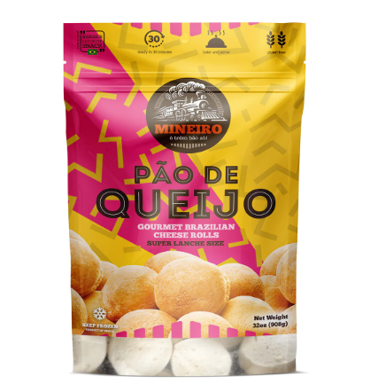 Mineiro Gourmet Pao de Queijo Superlanche 908g - Extra Large Cheese Ro ...